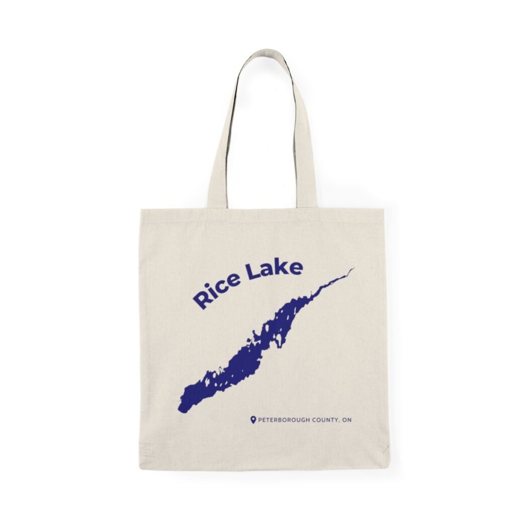 Rice Lake Natural Tote Bag - Lakeshore Outfitters